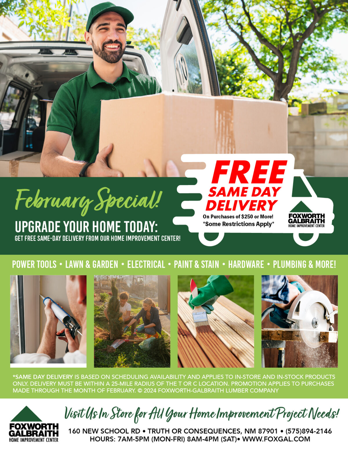 Free Same Day Delivery | Foxworth-Galbraith
